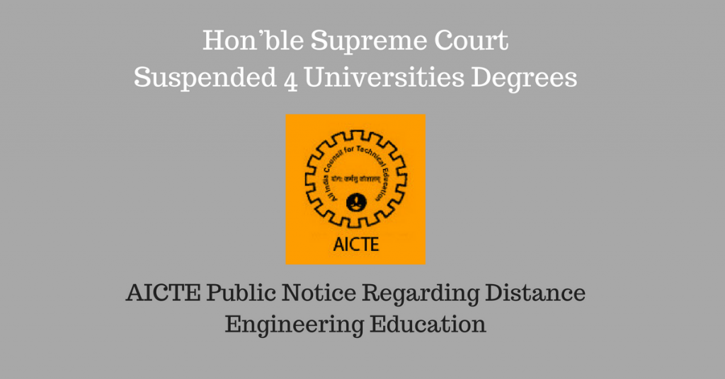 Supreme Court Suspended 4 Universities Degrees Academic Year 2001-2005