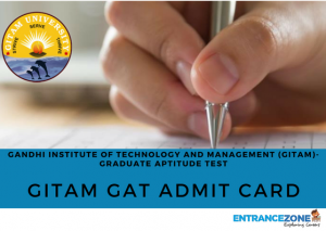 GITAM GAT 2021 Admit Card: E-Hall-Tickets