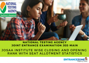 JOSAA Institute Wise Closing and opening rank: Seat allotment