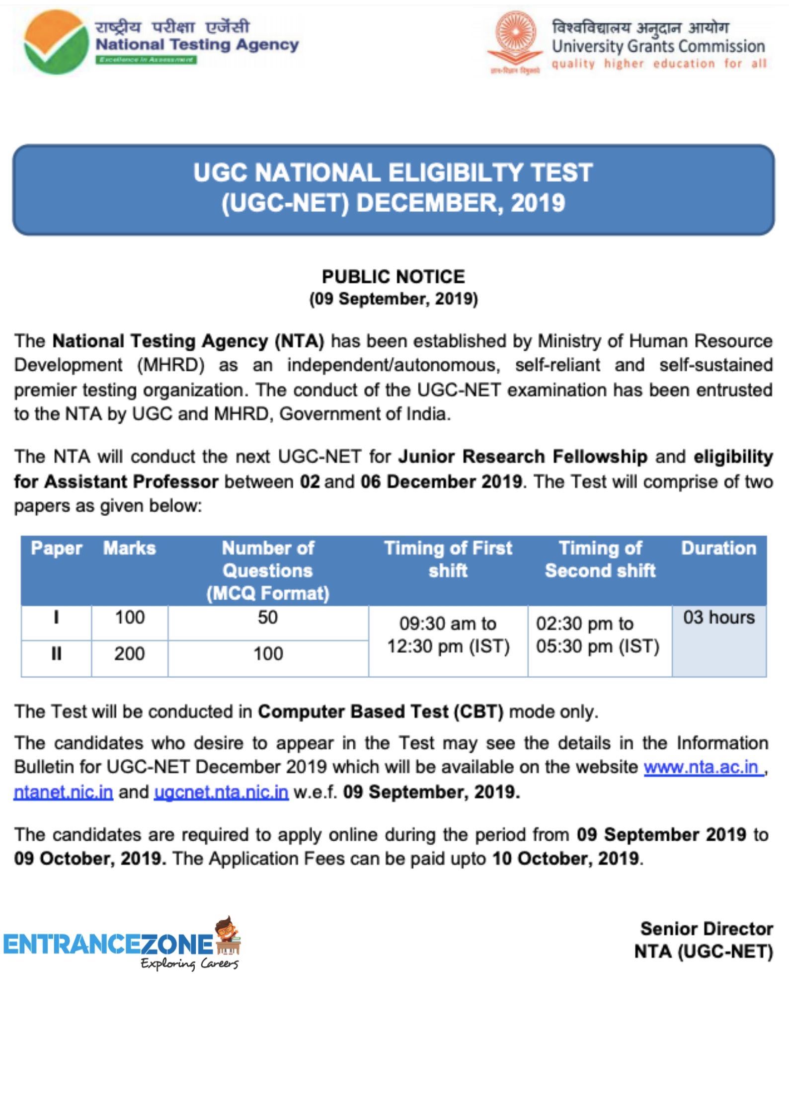 UGC NET 2019: Result (31 December), Cutoff, Score Card, Answer Key