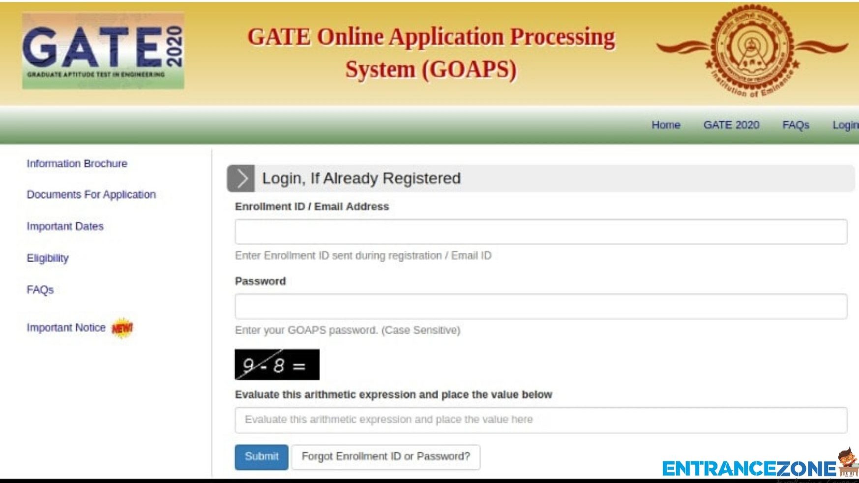 GATE 2020: CCMT Counselling (Started), Admission Process
